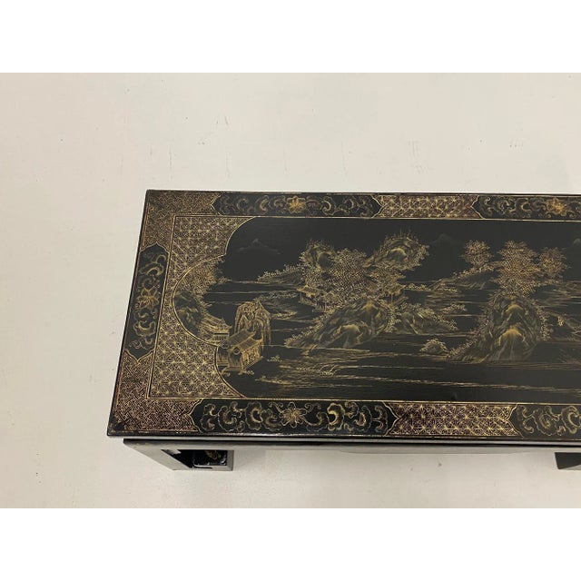 Vintage Chinese Lacquer Coffee Table | Chairish
