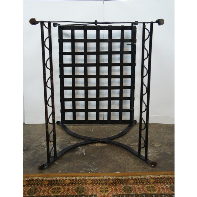Vintage Folding Iron Luggage Rack | Chairish