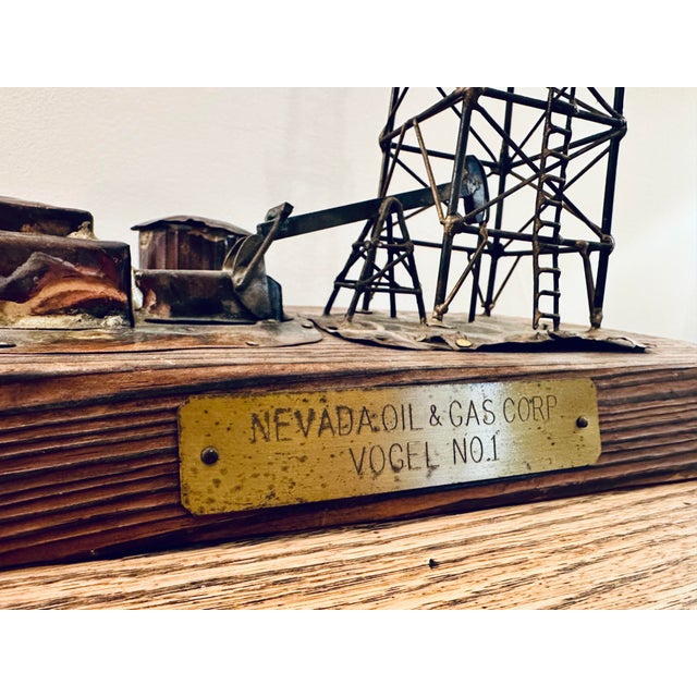 Vintage Don Graff Signed Brutalist Mixed Metals Oil Rig Tower Nevada ...