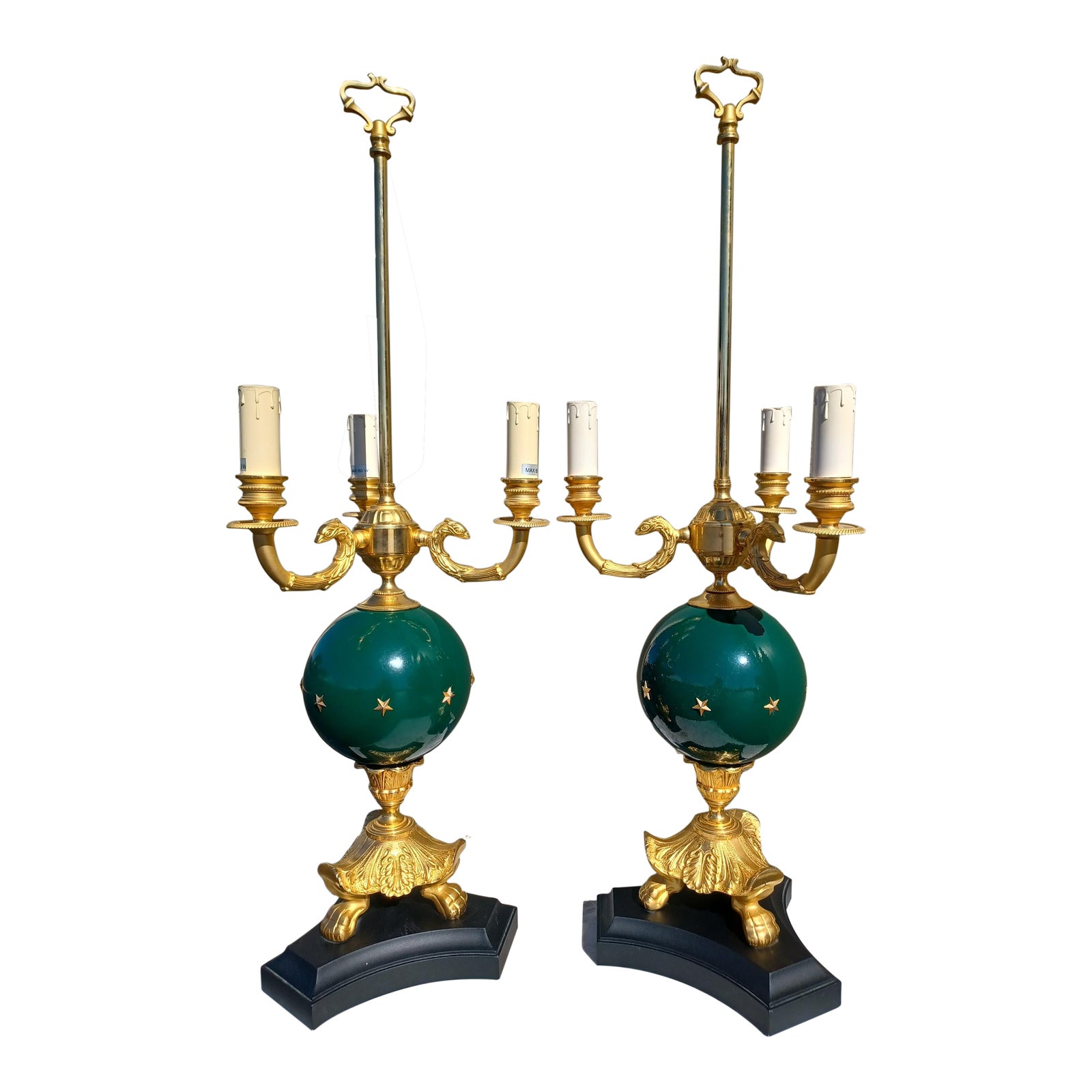 Pair of Mid 20th Century Laudarte Versace Billouette Candleabra Table ...
