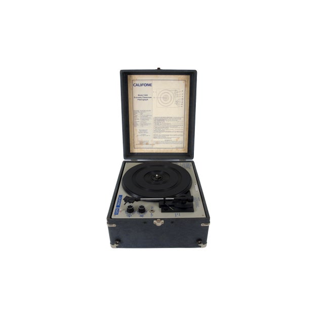 Portable Phonograph Record Player | Chairish