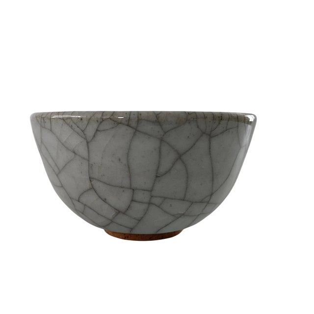 1956 Harding Black Pottery Bowl | Chairish