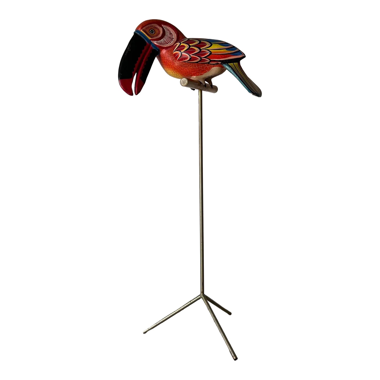 1980s Sergio Bustamante - Style Large Toucan Bird Floor Sculpture ...