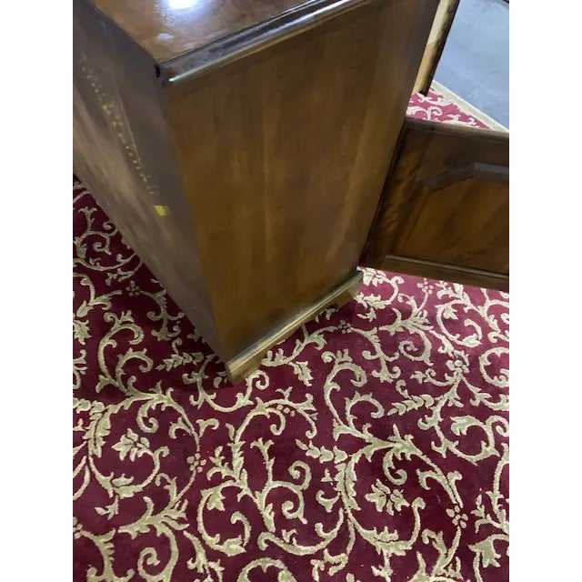 1990s Temple Stuart Colonial Modern Dinette Cabinet Rockport | Chairish