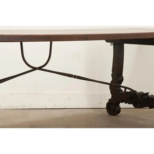 Spanish Oak Extending Dining Table | Chairish