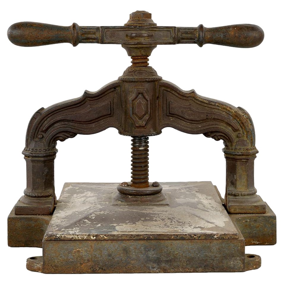 Cast Iron Binding Press | Chairish