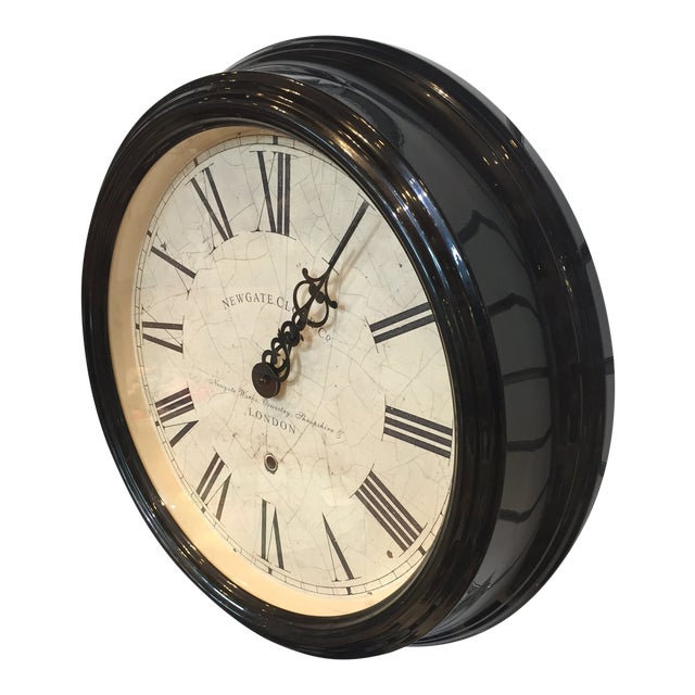 Newgate Clock Co. British Vintage Style Wall Clock | Chairish