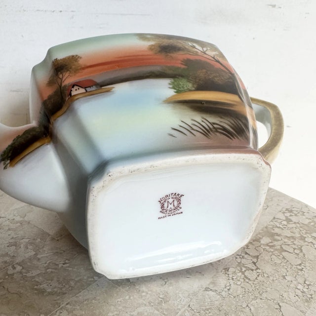 Vintage Japanese Noritake Porcelain Tea Pot | Chairish