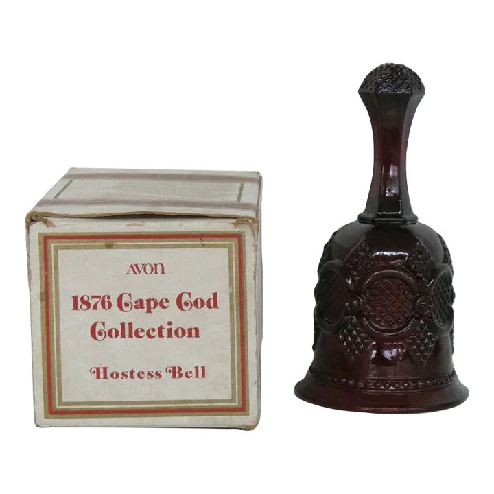 Avon Cape Cod Collection Ruby Red Glass Hostess Bell In Box Chairish