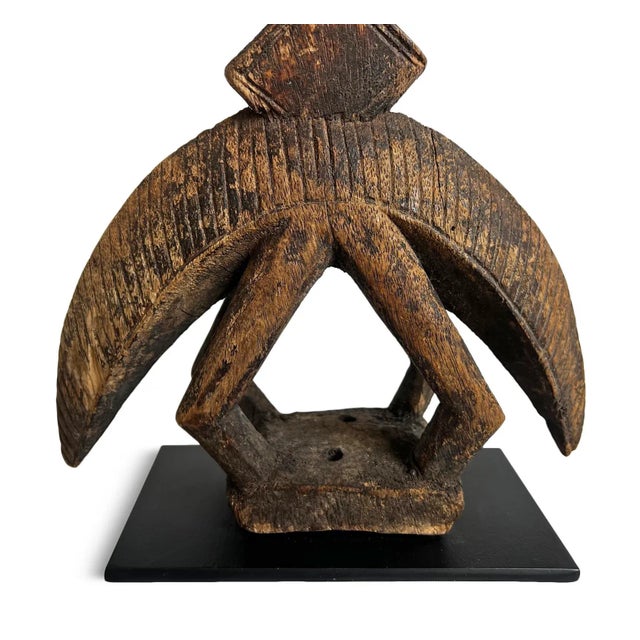 Vintage Chiwara Antelope Twin Headpiece Figure | Chairish