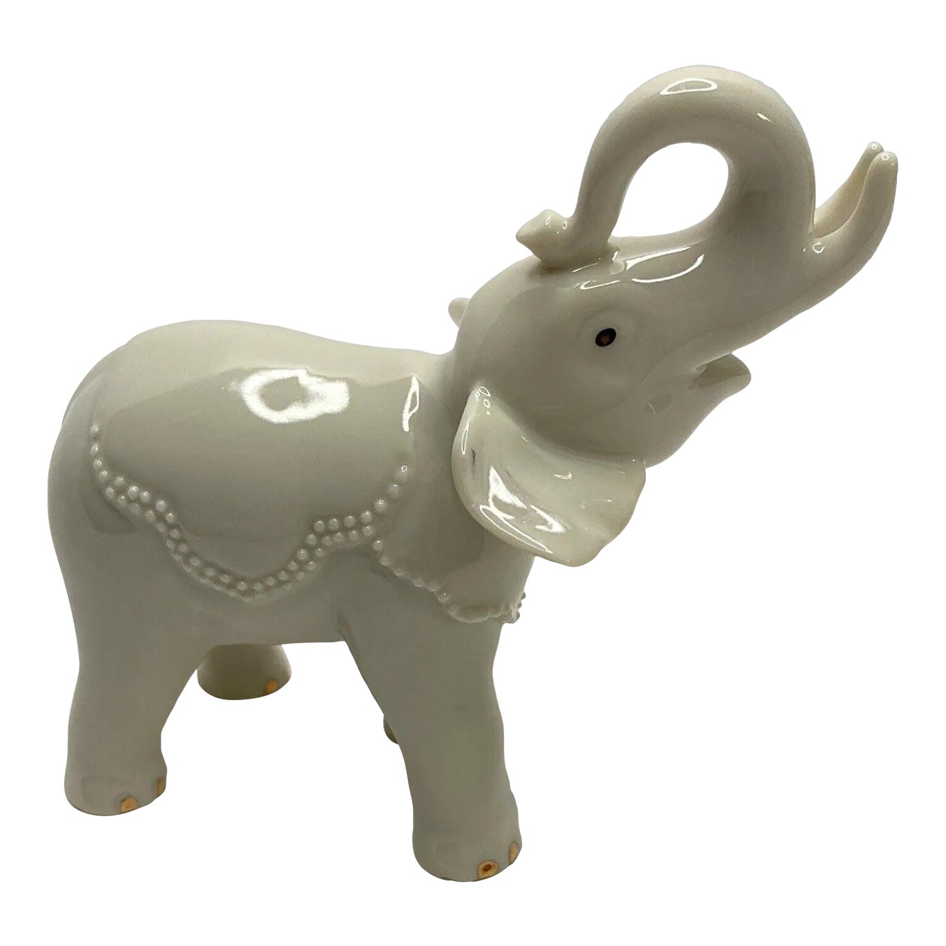Vintage Lenox Ivory Porcelain Elephant Figurine | Chairish