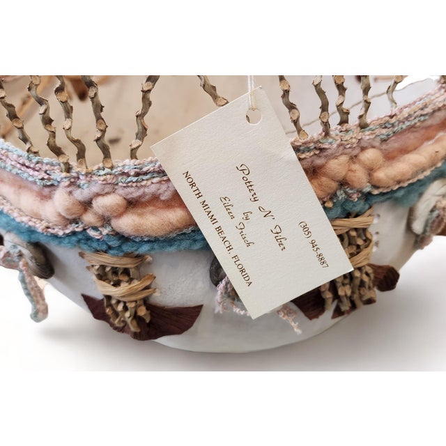 Funky Pottery N' Fiber Mixed Media Art Bowl by EMFrisch ~ Eileen & Mark ...