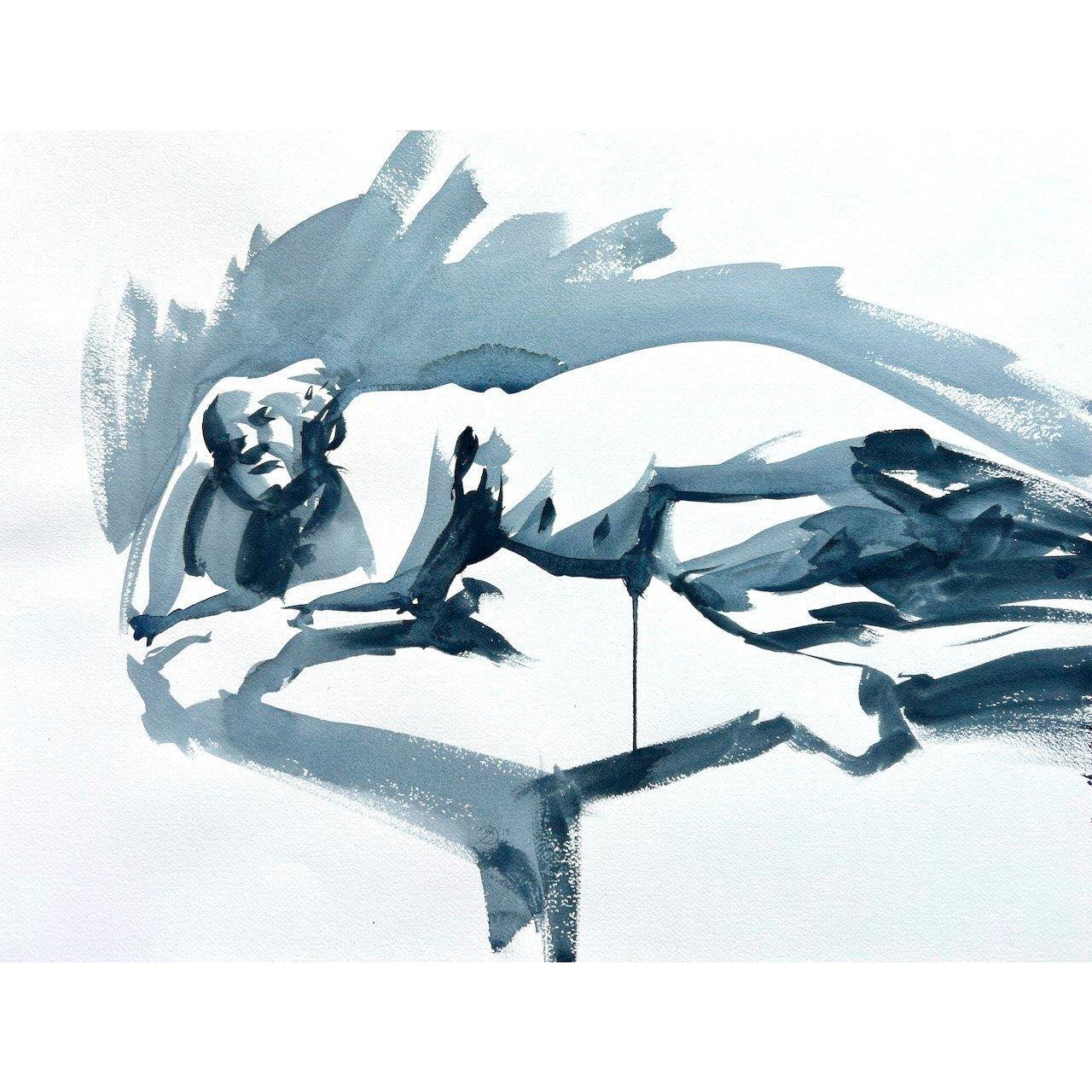 "Gloria, Reclined", Original Figure Painting by David Orrin Smith ...