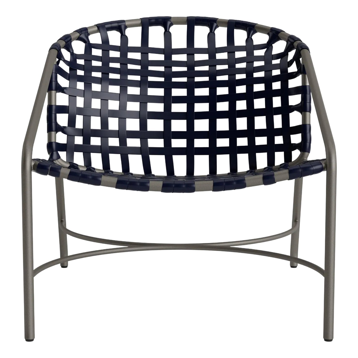 Brown Jordan Kantan Aluminum Vinyl Lounge Chair, Mica frame with Marine ...