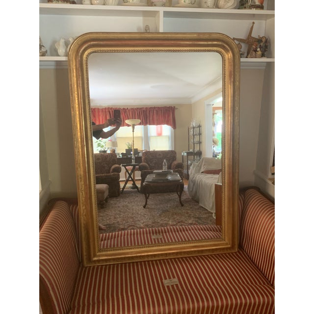 Antique Louis Philippe French Gilded Mirror | Chairish