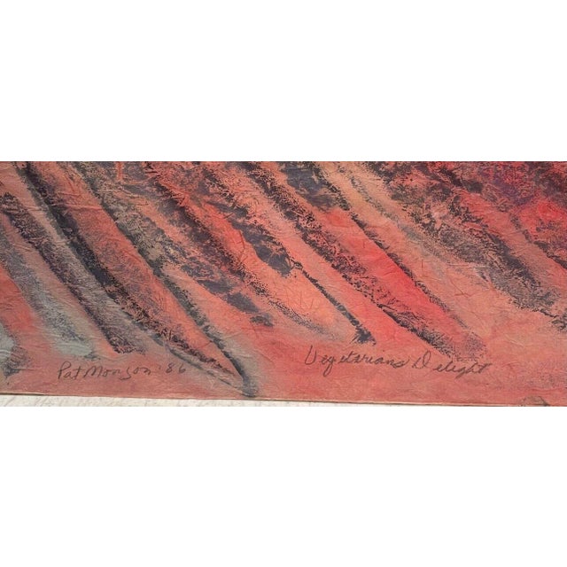 Vintage 1986 Pat Monson 'vegetarian's Delight' Paper Abstract Collage ...