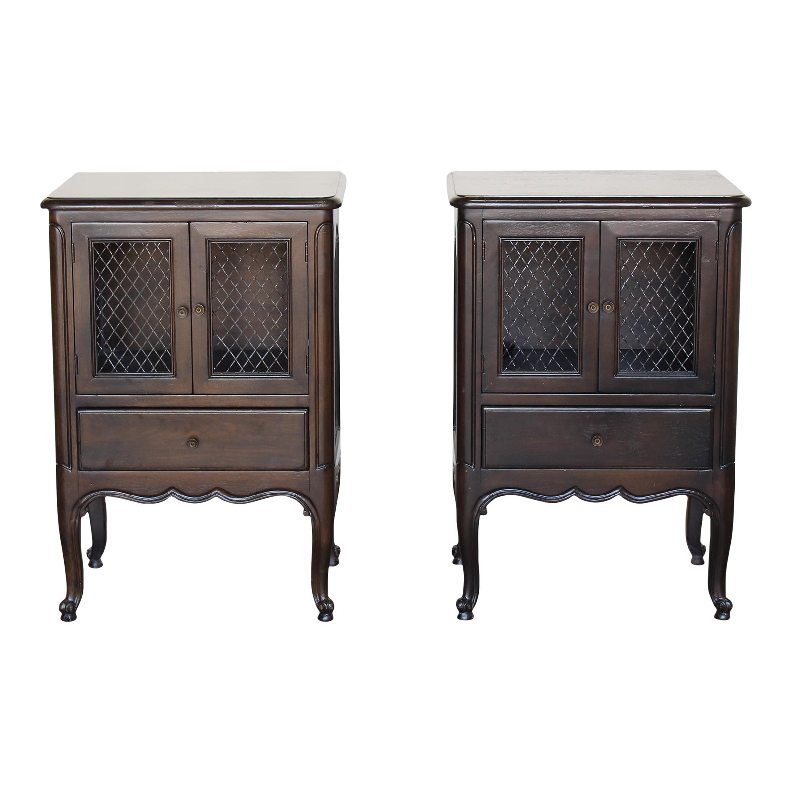 1970s Vintage French Style Nightstands, a Pair | Chairish