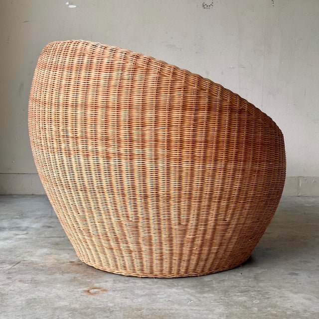 1970s Eero Aarnio Style Wicker Pod Chaird- a Pair | Chairish
