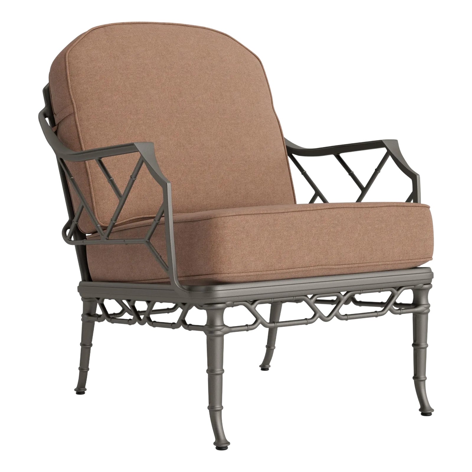 Brown Jordan Calcutta Lounge Chair, Mica frame with Fusion Clay fabric ...