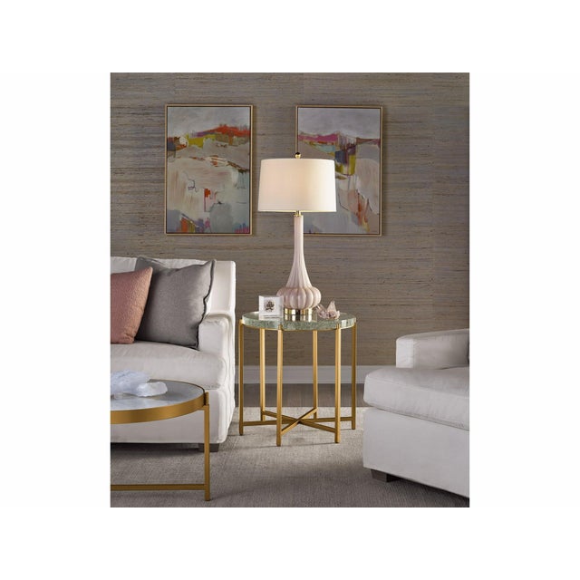 Contemporary Royal End Table, Gold | Chairish