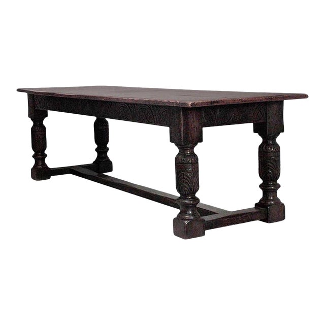 Italian Renaissance Style Oak Refectory Table | Chairish