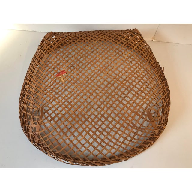 Vintage Chinese Loose Weave Basket | Chairish