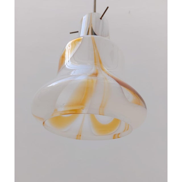 White and Yellow Murano Glass Pendant Light by Carlo Moretti for ...