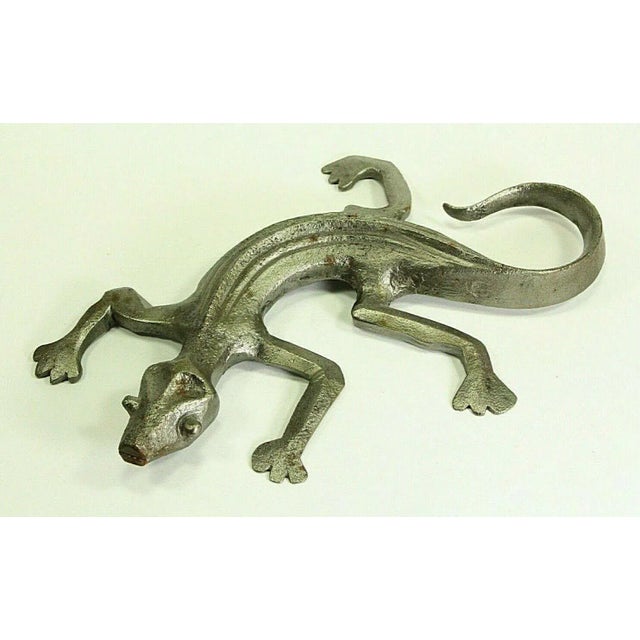 18th Century Cast & Wrought Iron Figurine of a Lizard, Gecko or ...