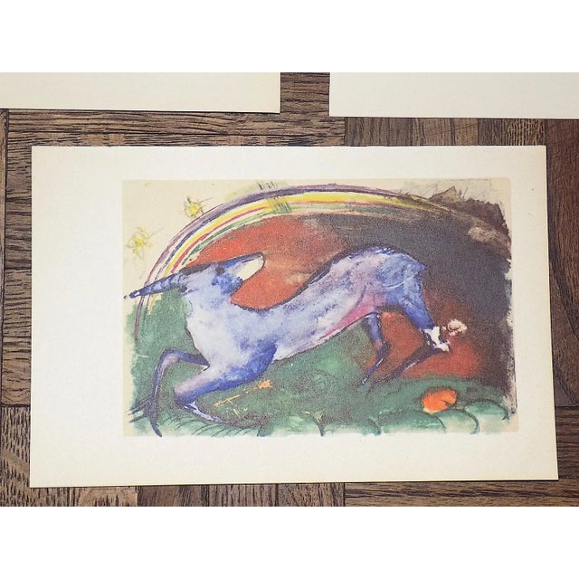 Vintage German Expressionist Abstract Animals by Franz Marc - Set of 16 ...