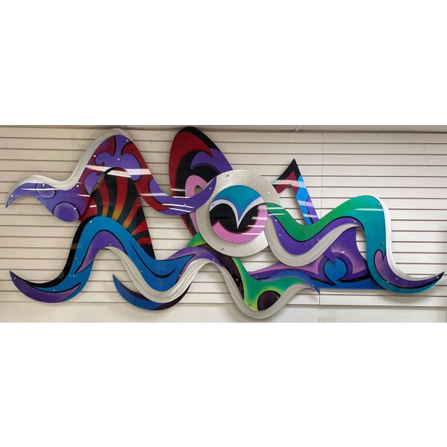 Shlomi Haziza Original Signed Acrylic Wall Sculpture | Chairish