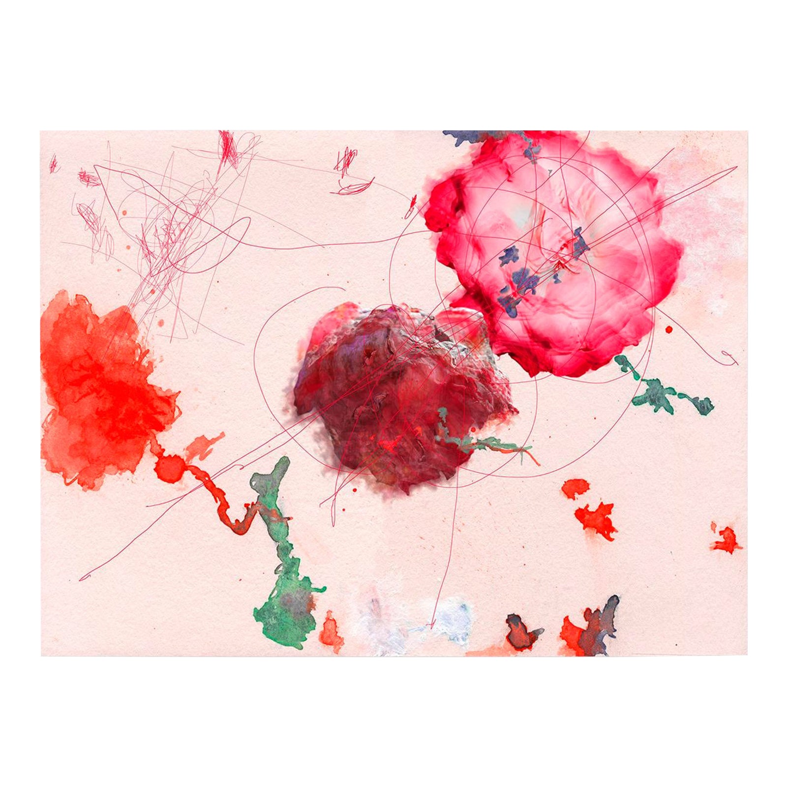 Contemporary Abstract Archival Pigment Print on Ilford Smooth Pearl ...