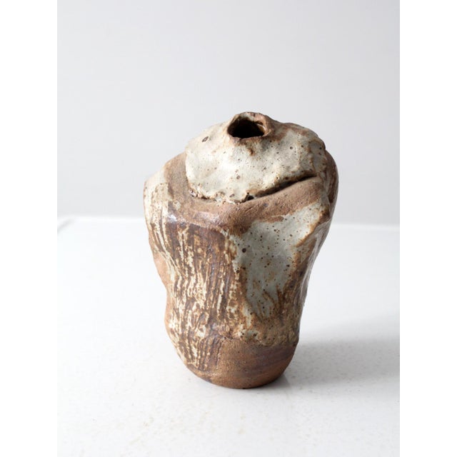 Vintage Studio Pottery Free Form Vase | Chairish