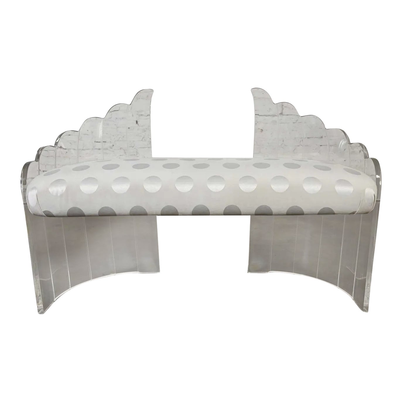 Late 20th Century Lucite Art Deco Hollywood Regency Sculptural Wing ...