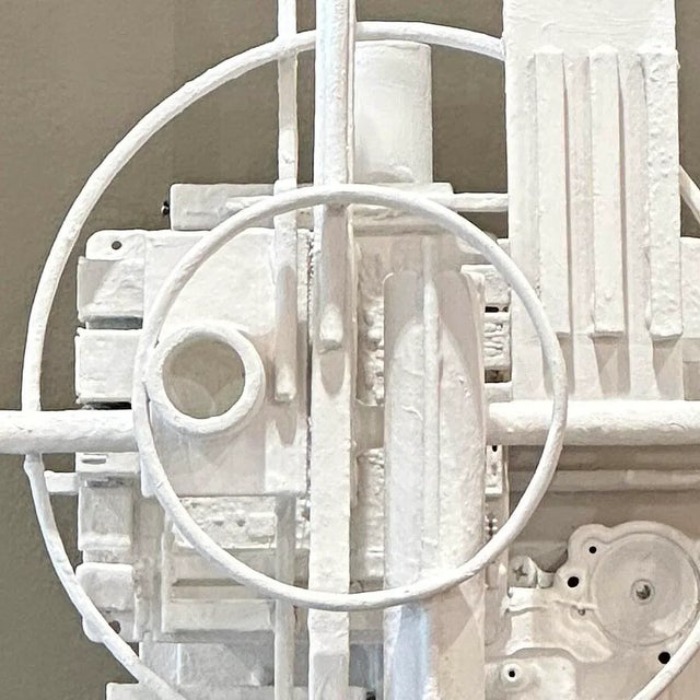 Heller White Contemporary Sculpture Assemblage | Chairish