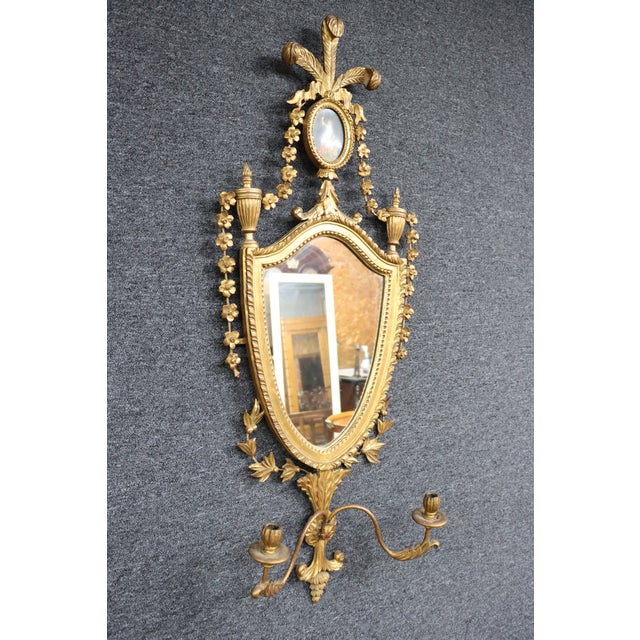 French Victorian Giltwood & Barbola Mirror | Chairish