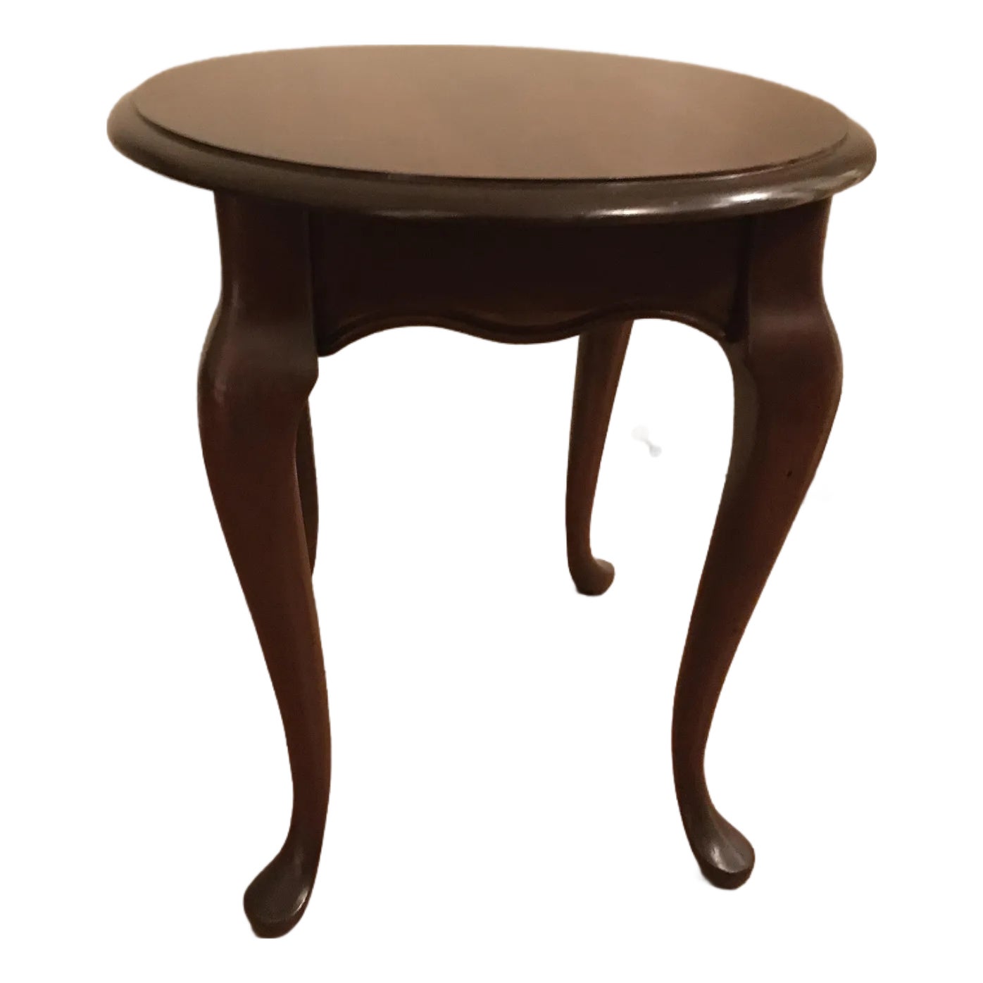 Vintage Cherry Side Table | Chairish