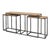 Industrial Console Tables - Set of 3 | Chairish