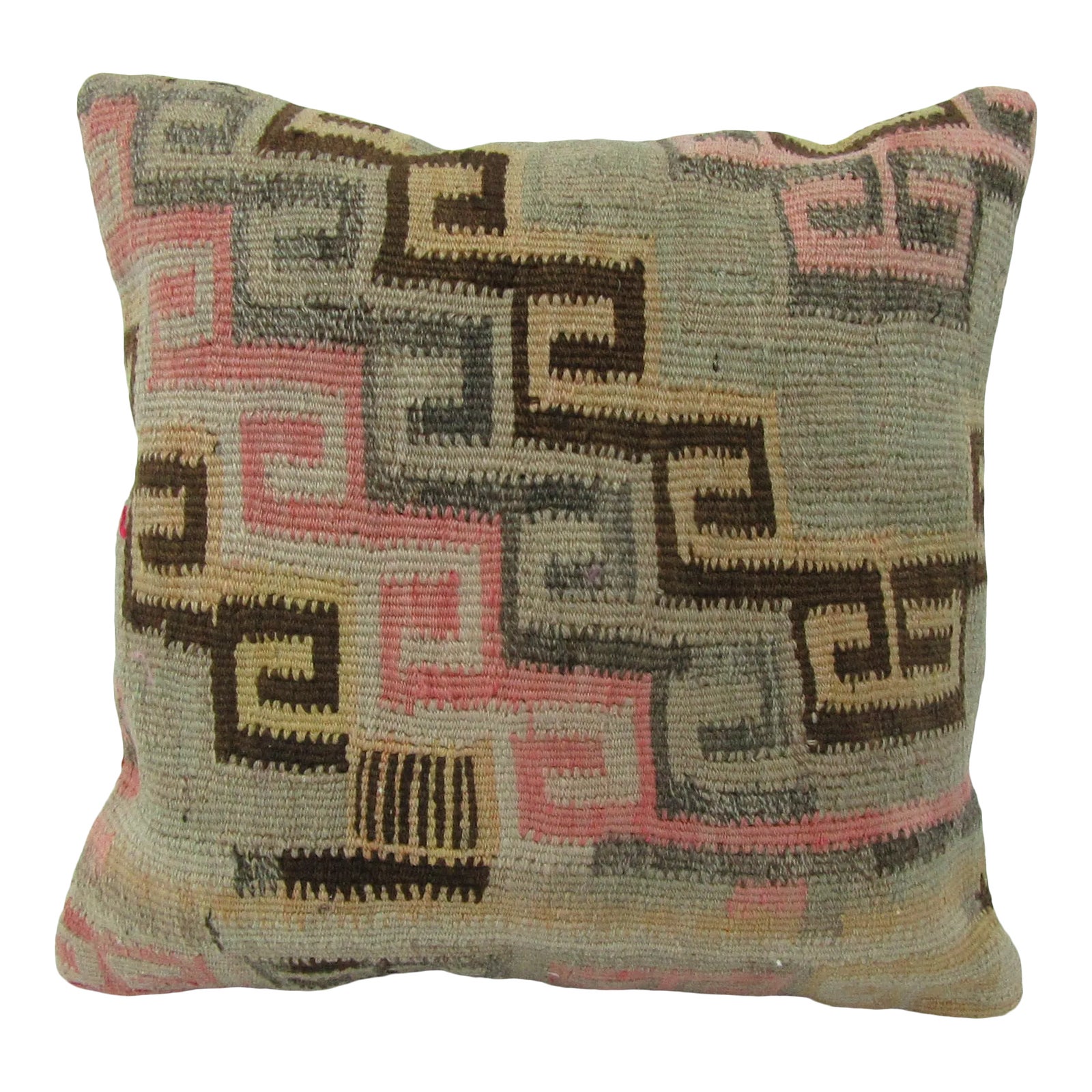 Turkish Decorative Kilim Pillow | Chairish