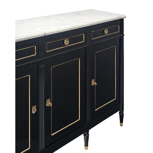 Louis XVI Ebonized Buffet | Chairish