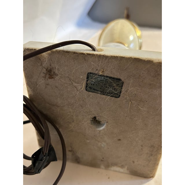 Mid-Century Underwriters Laboratories Neoclassical Heavy Marble Table ...