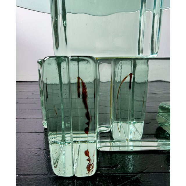 1980s Abstract Glass Block Coffee Table by Imperial Imagineering | Chairish