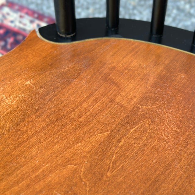 Vintage L. Hitchcock Stenciled Windsor Side Chair | Chairish