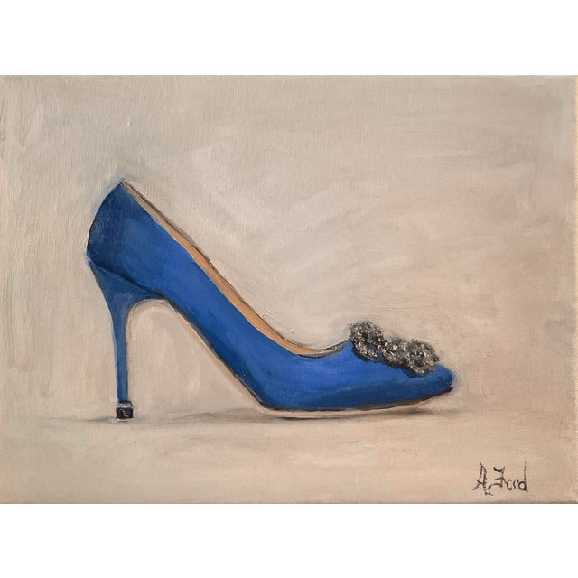 Carrie's Shoe, Original Expressionist Painting by Alice Ford | Chairish