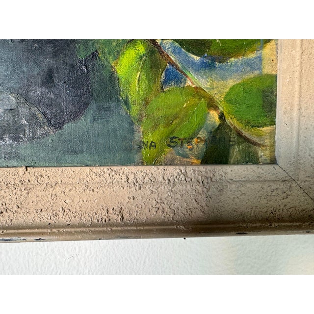 1960's Rena Stephens Floral Still Life Oil Painting | Chairish