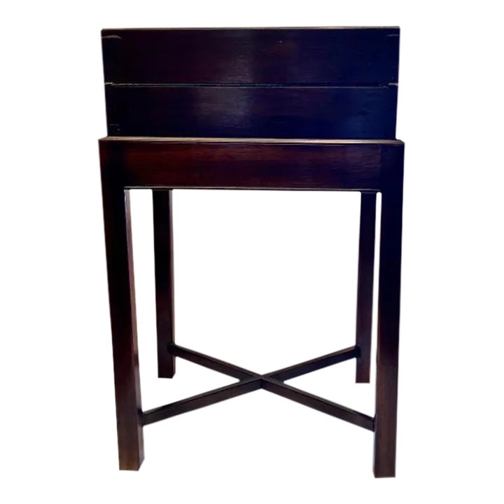 Antique Rosewood English Writing Box Table | Chairish