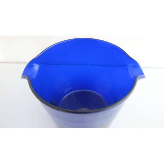 Antique Early 19th Century Cobalt Blue Handblown Glass Double Spout ...