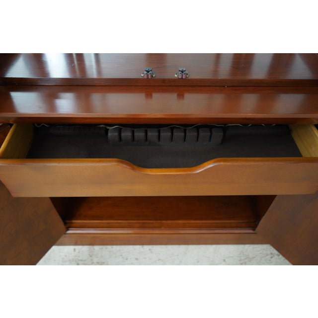 Councill Biedermeier Style Modernist Breakfront China Cabinet | Chairish