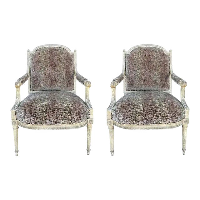Pair of 19th Century French Louis XVI Style Chairs | Chairish