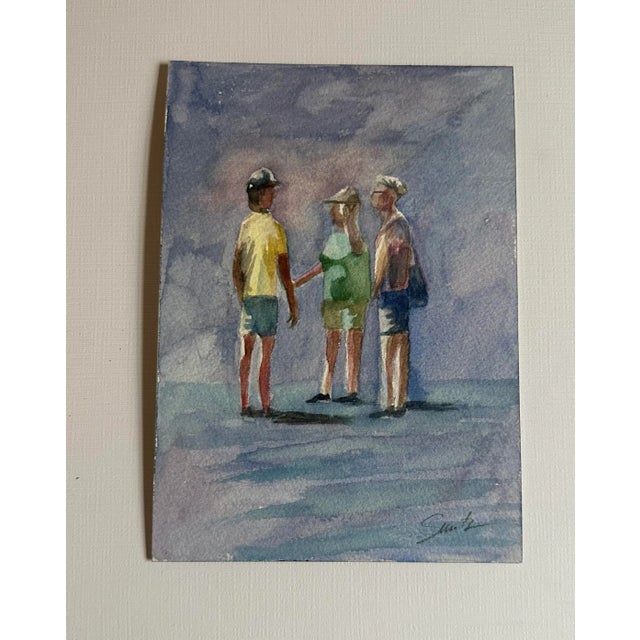 Nancy Smith Original Watercolor Painting "Quorum" | Chairish