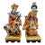 Set of 2 Domenico Poloniato Italian Large Glazed Ceramic Asian ...
